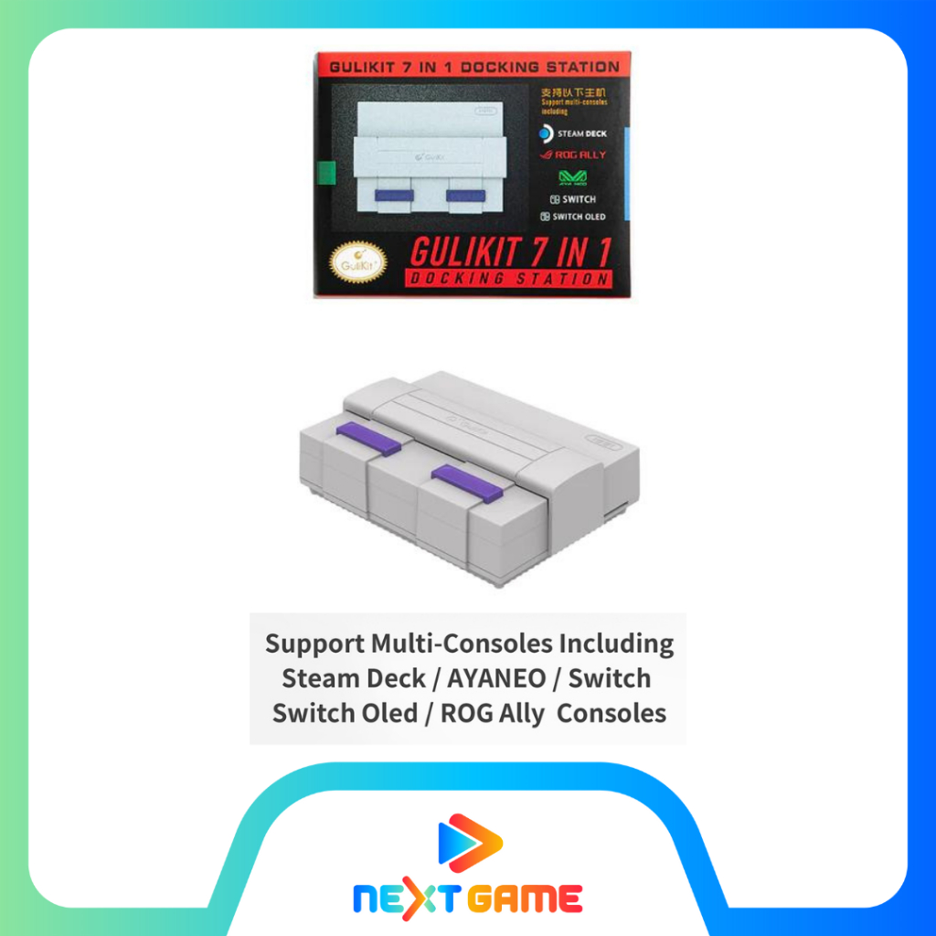 Gulikit 7 in 1 Docking Station Switch Steam Deck Ayaneo ROG Ally ...