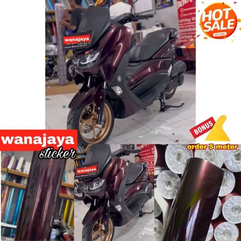 HITAM MERAH Moonlight red Stickers Black Purple red Stickers | Shopee ...