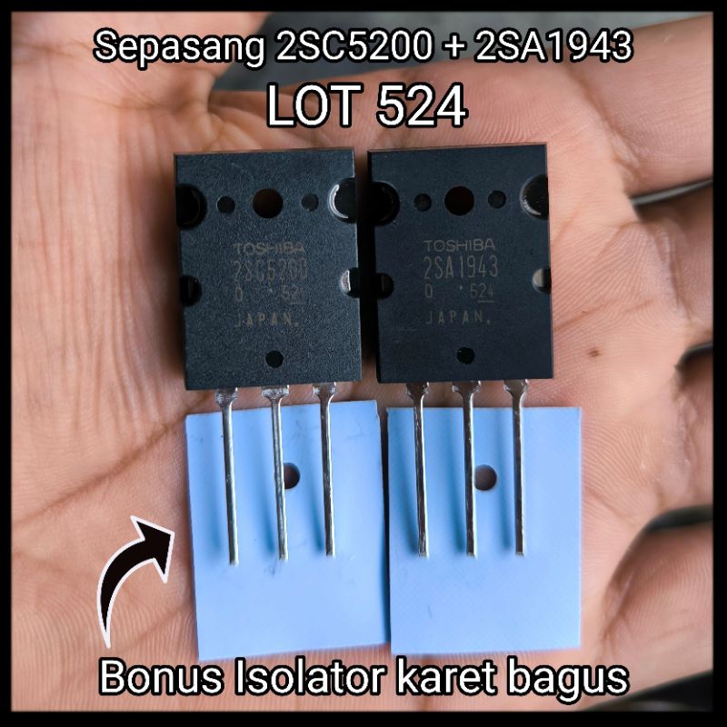 Toshiba 2SC5200 2SA1943 Transistor Original Japan LOT 524 | Toshiba ...