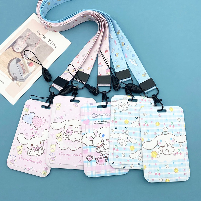 Sanrio Character Cute Card Holder Necklace/ID Card Holder Name Tag ...