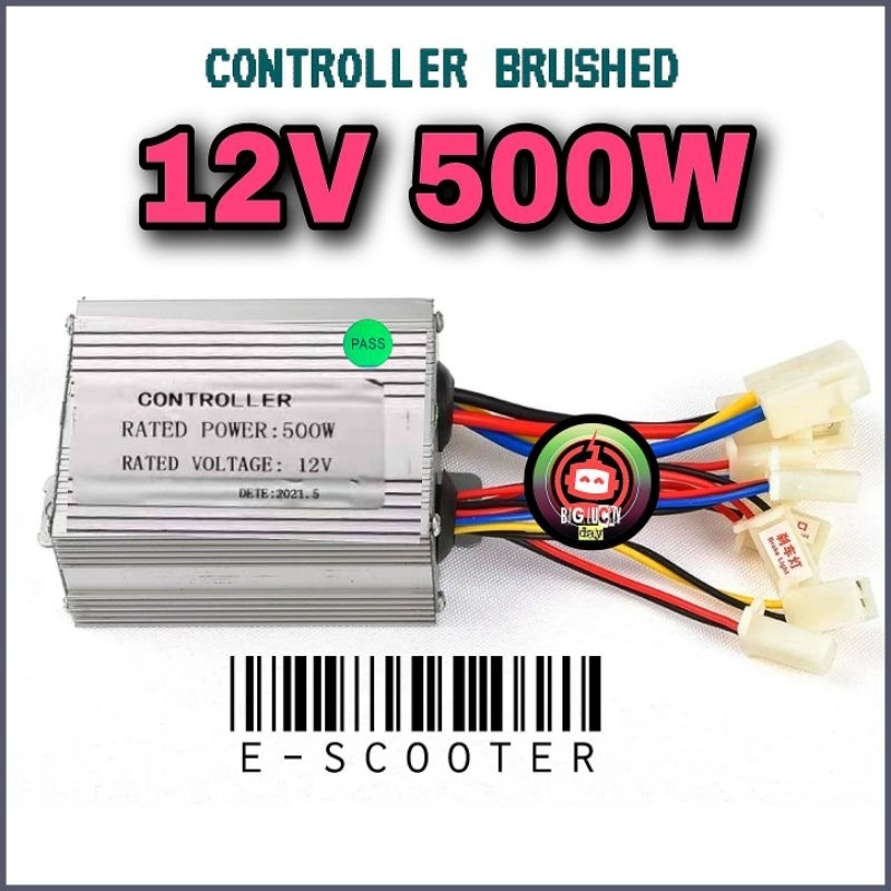 MESIN Controller 12V 500W BRUSHED CONTROL ELECTRIC SCOOTER 12VOLT ...