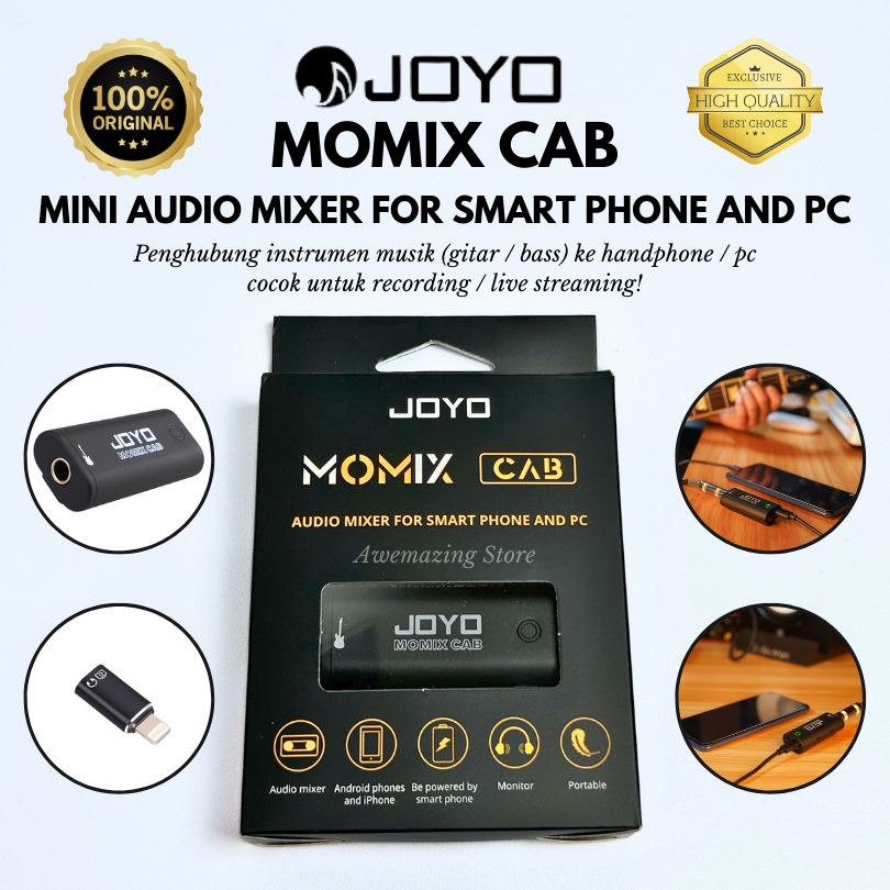 JOYO MOMIX CAB MINI AUDIO MIXER FOR SMART PHONE AND PC - LIVE STREAMING ...