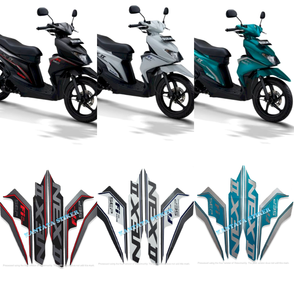 Suzuki NEX MOTORCYCLE BODY LIS STRIPING STICKERS 2 2022 PAIR STANDARD ...