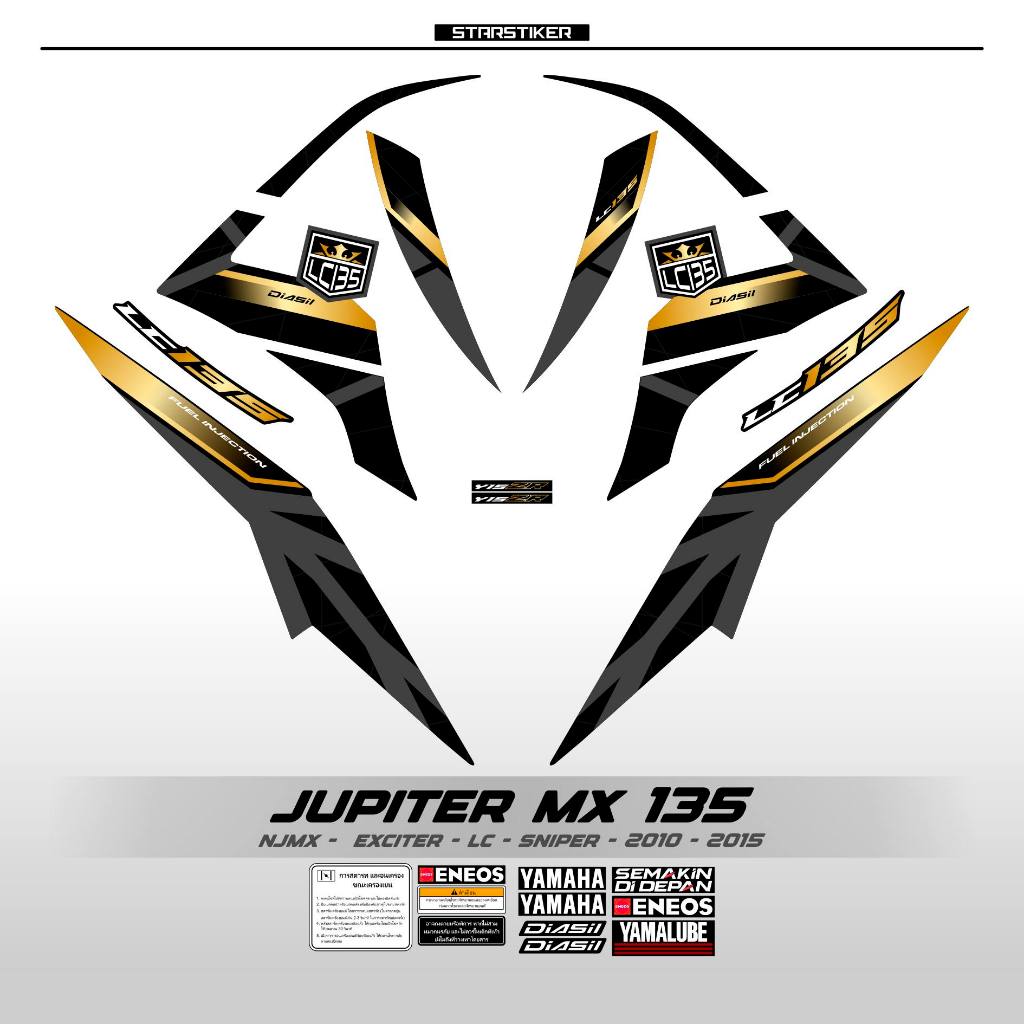 Striping JUPITER MX NEW 135 MOTIF X1/SIMPLE/STICKER MX 135/STICKER NJMX ...