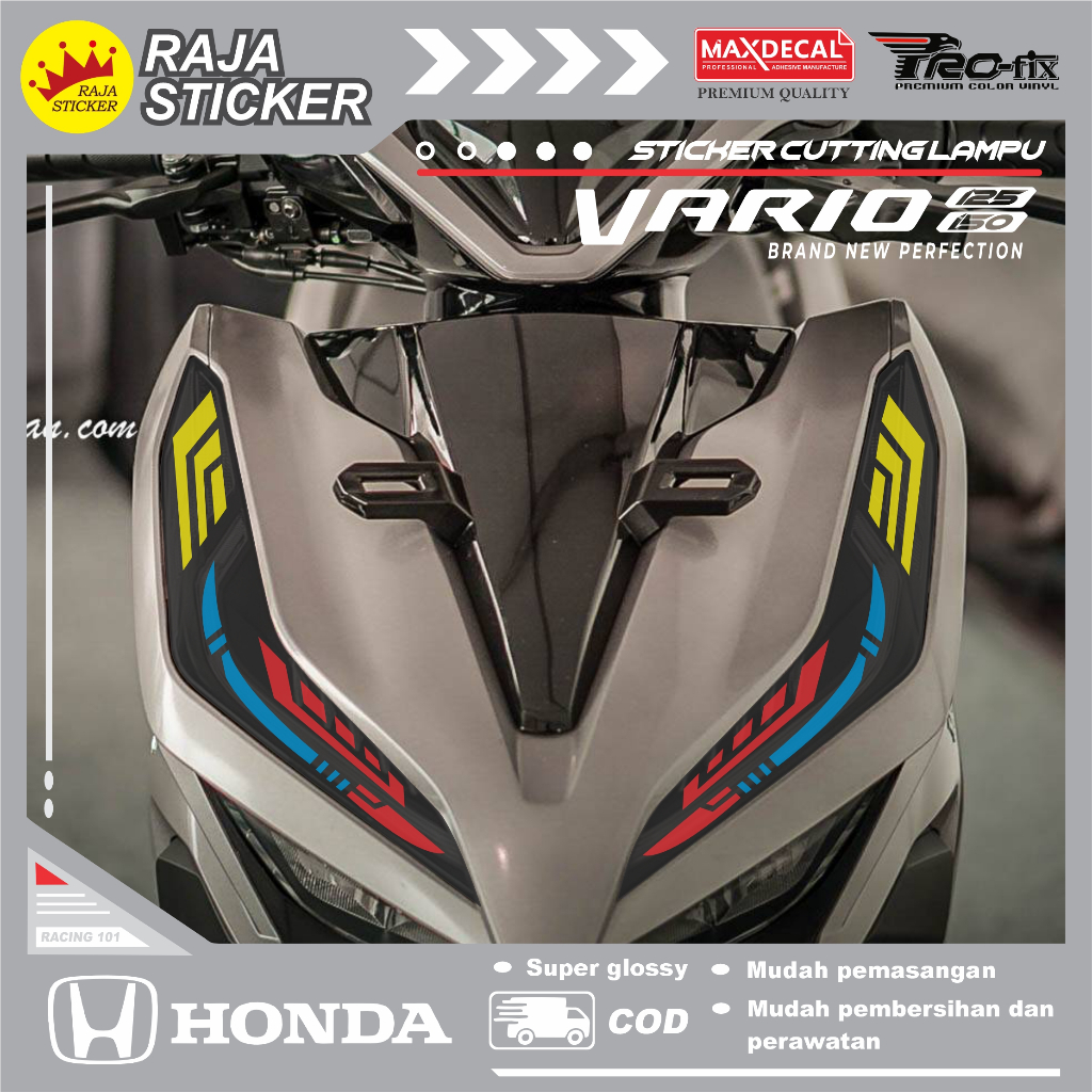 Vario new 125/150 eyebrow light sticker | Shopee Philippines
