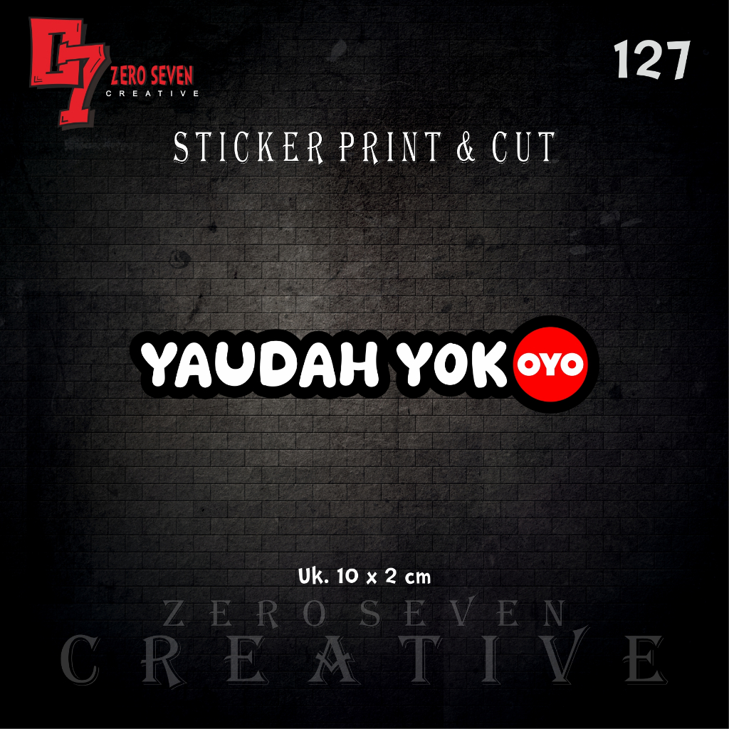 Yaudah YOK OYO VYNIL WATERPROOF PRINT & CUT STICKERS | Shopee Philippines