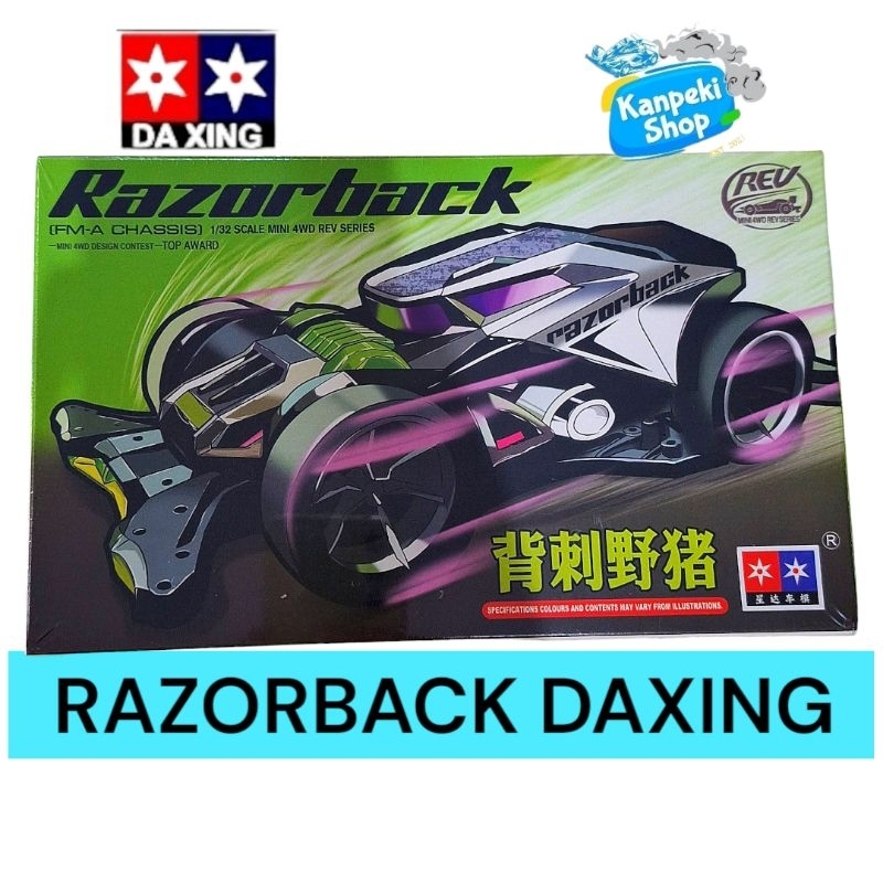 Rep tamiya mini 4wd brand daxing razorback fma chassis | Shopee Philippines