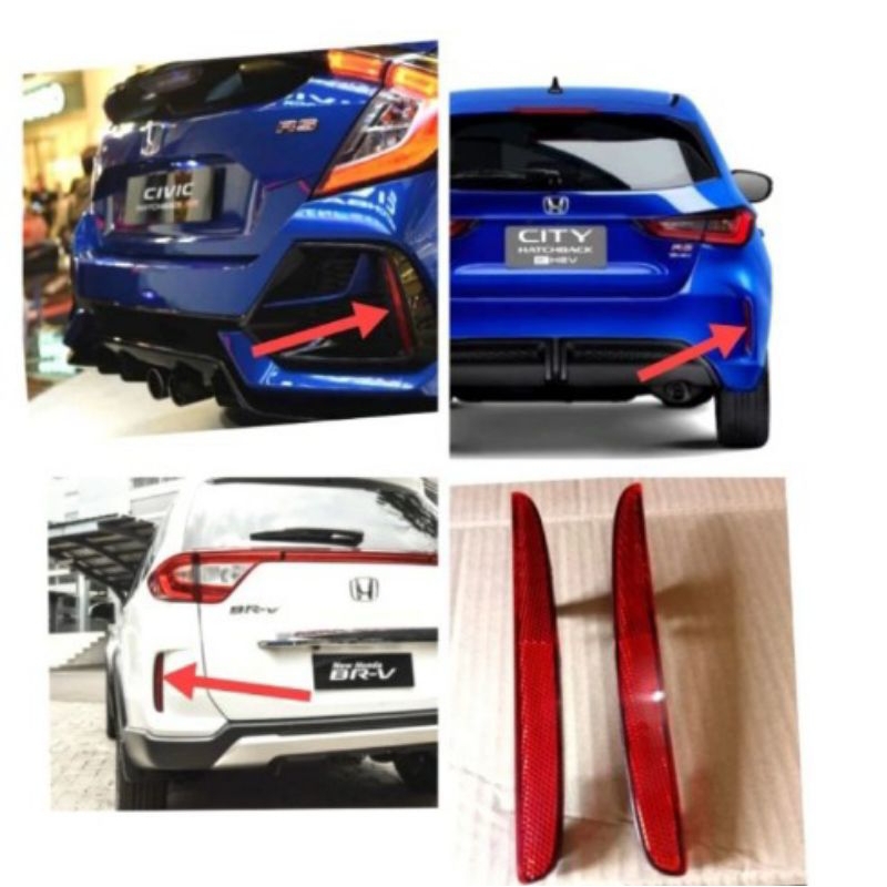 Sell Rear bumper Reflector brv facelift city hatchback civic turbo part ...