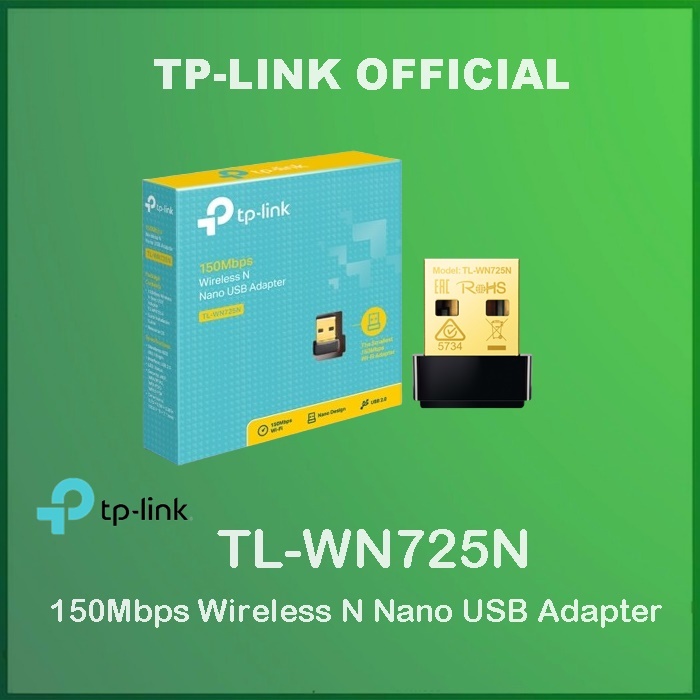 TP-LINK TL-WN725N : 150Mbps Wireless N Nano USB Adapter / USB Wifi ...