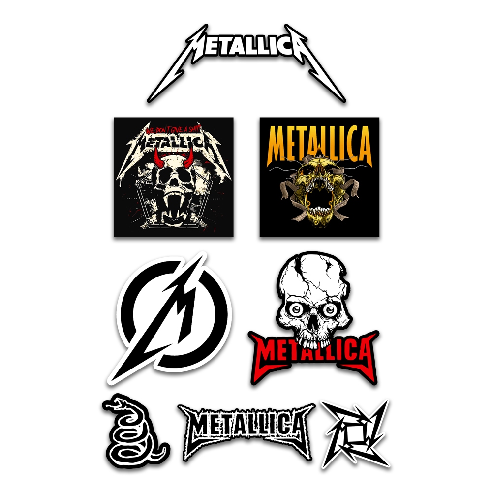 Metallica Band Sticker Pack Metal Metal Metal Metalica Vinyl Music ...