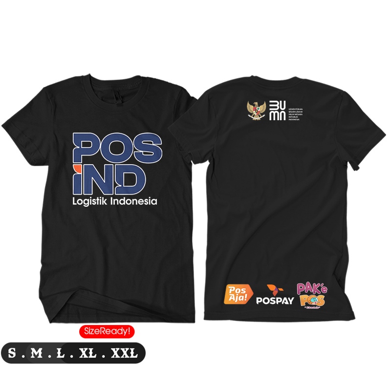 Pos Indonesia T-shirt New Logo PosPay Pos Pos Baju PosAja PakePos ...