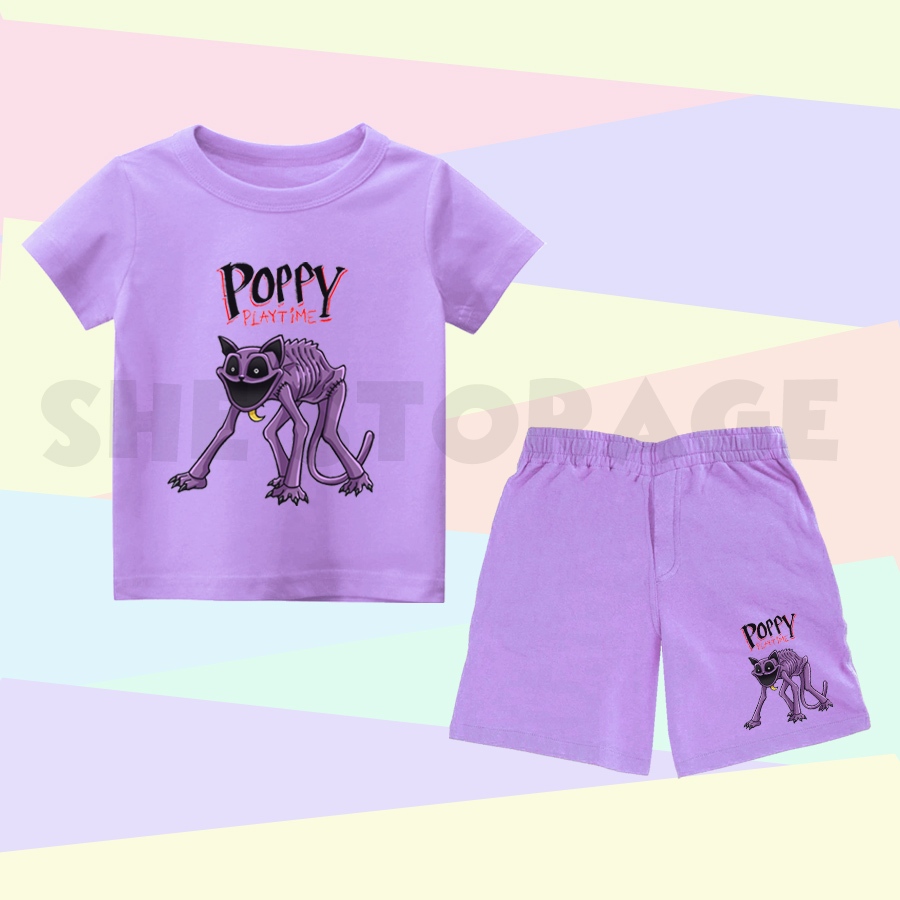 Children's Suits CATNAP POPPY PLAYTIME 3 ONE SET T-Shirt Suits Kids ...