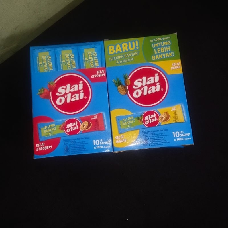 Slai O'lai Stoberi Pineapple Sebox Contents 10 Sachets 320gram | Shopee ...