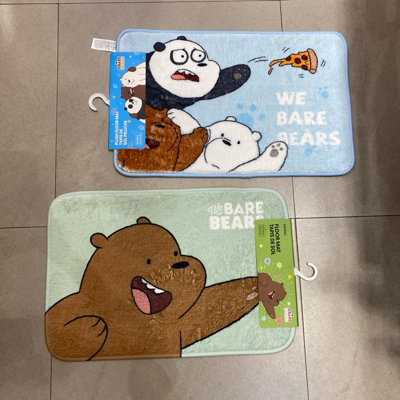 Miniso We Bare Bears Collection Sponge floor mat (60*40cm)(Grizz pan ...
