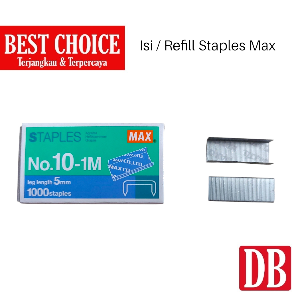 Refill / Fill Small MAX Staples No.10-1M (1pcs) | Shopee Philippines