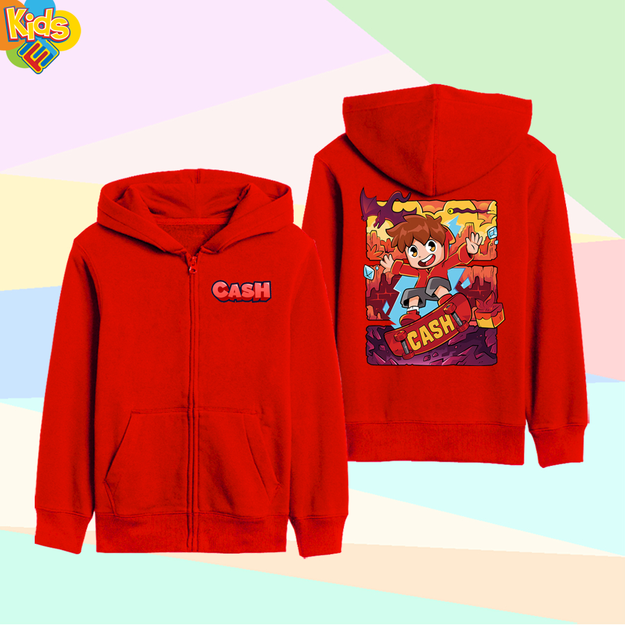 CASH AND NICO MINECRAFT YOUTUBER CHILDREN'S ZIPPER HOODIE JACKET ...