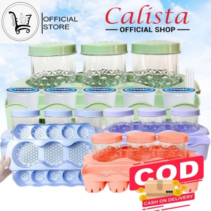 Jar SET AQUA Rack BECKEL Tray Jar Combination CALISTA PREMIUM Glass ...