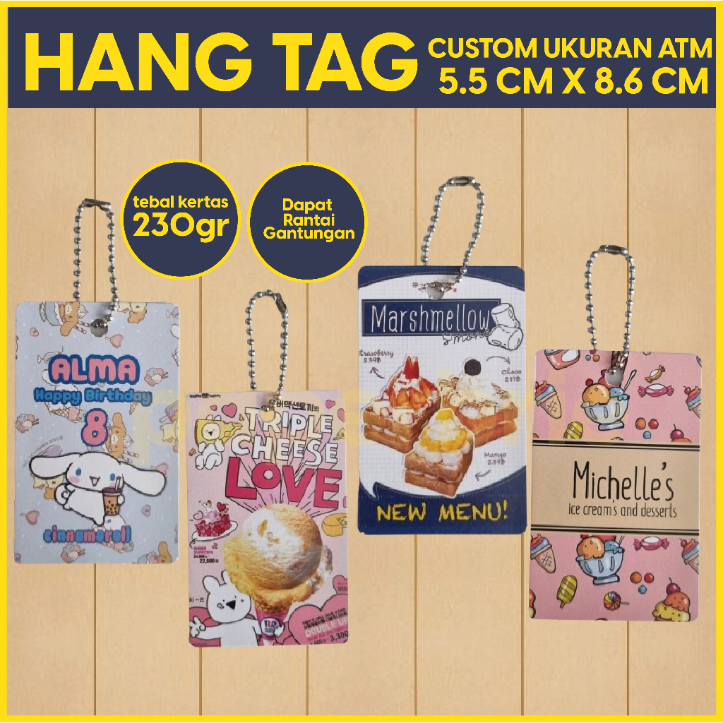 Birthday Hang Tag Label - Clothes Hang Tag, Custom, Premium, ATM Card ...