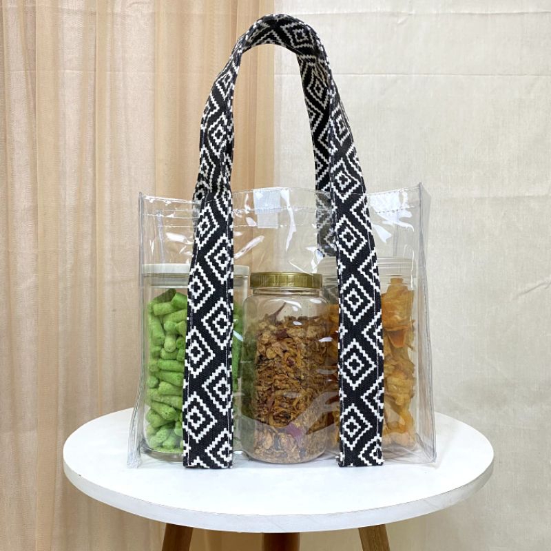 020s Soft Transparent PVC Mica Bag, Plain PVC Mica Bag Hampers Birthday ...