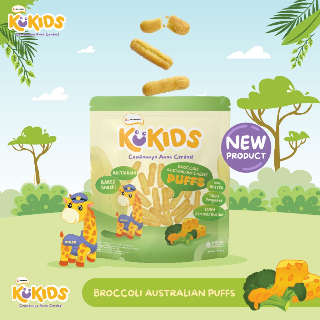 Kukids Broccoli Australian Puffs Healthy Children's Snack by Ina ...
