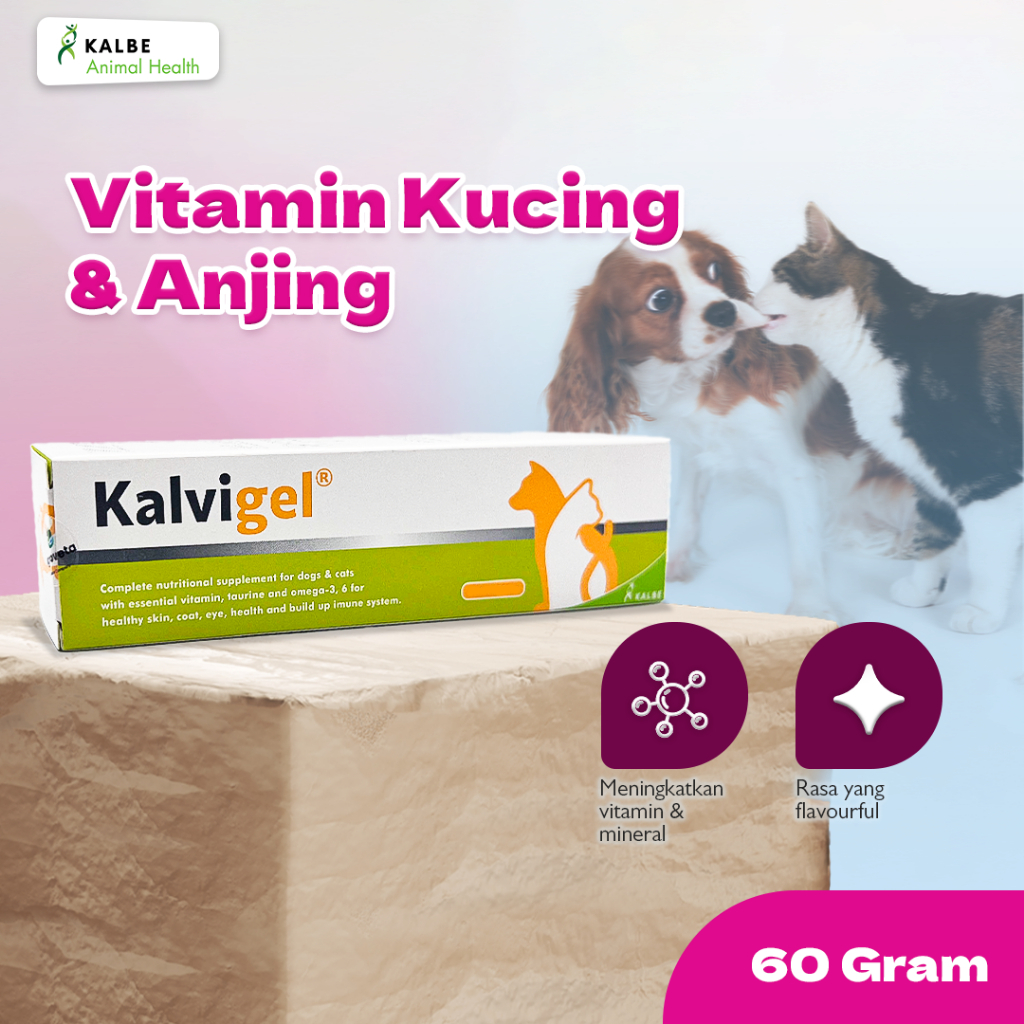Kalvigel 60Gr - Health Vitamins for Cats, Dogs, and Animals KALBE ...