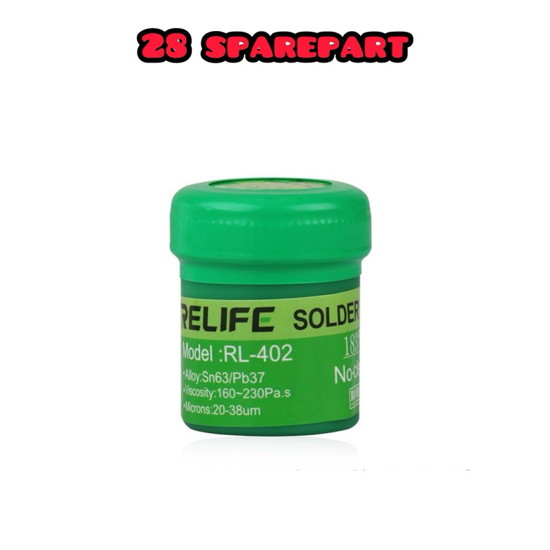 TOOLS SOLDERING PASTE RELIFE RL-402 (40g) | Shopee Philippines