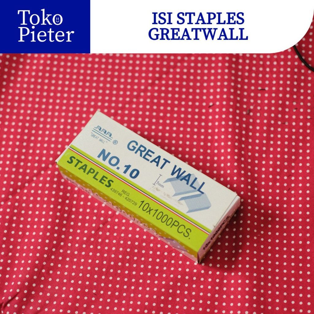 (1PACK) Contents SMALL STAPLES GREAT WALL NO.10 SURABAYA | Shopee ...