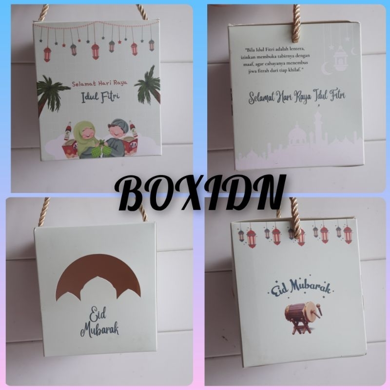 Unit Mini Box Lebaran 10x10 x11cm Box Lebaran 1 Jar 600ml Box Lebaran ...