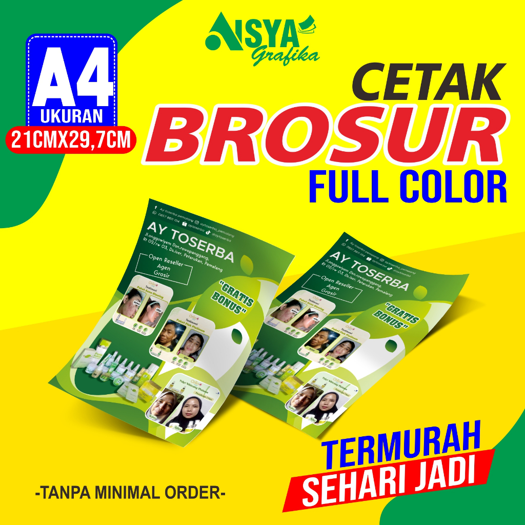 PRINT A4 BROSURS | Folded Brochure | PPDB BROSUR | Famlets and ...