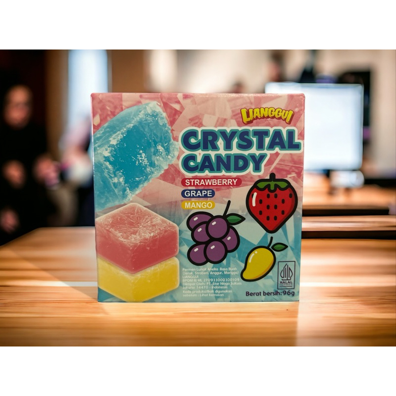 Lianggui Crystal Candy 96gr Soft Candy Various Flavors Strawberry Grape ...