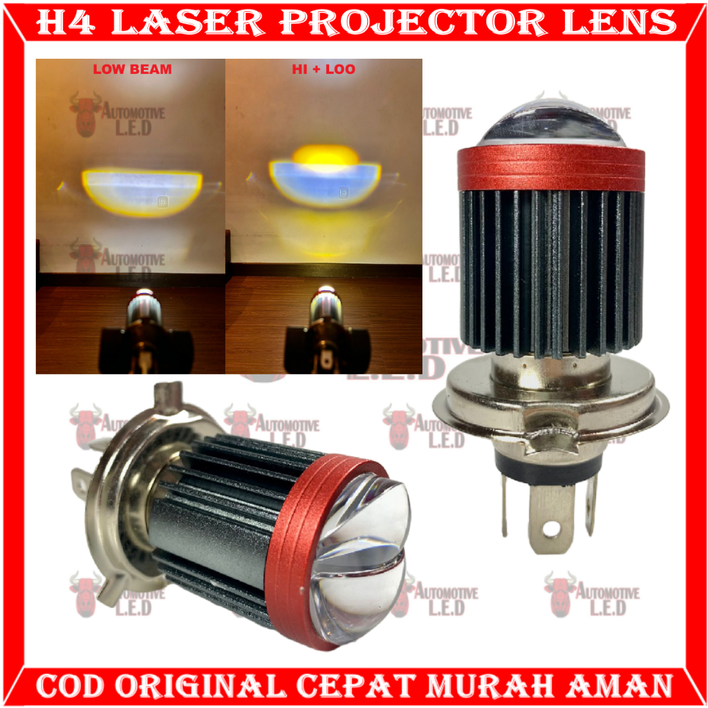 ORIGINAL HYPER H4 LED BULB HYPER LASER 20 WATT HI LO 2 In 1 | H4 LASER ...