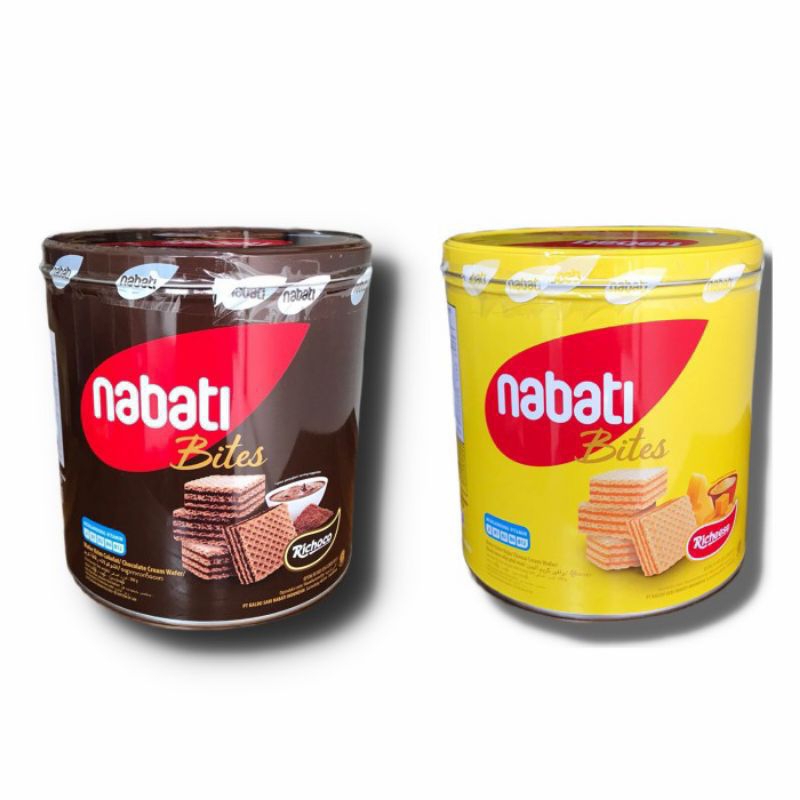 Nabati RICHEESE WAFER CHEESE & CHOCOLATE CAN 240 GR | Shopee Philippines