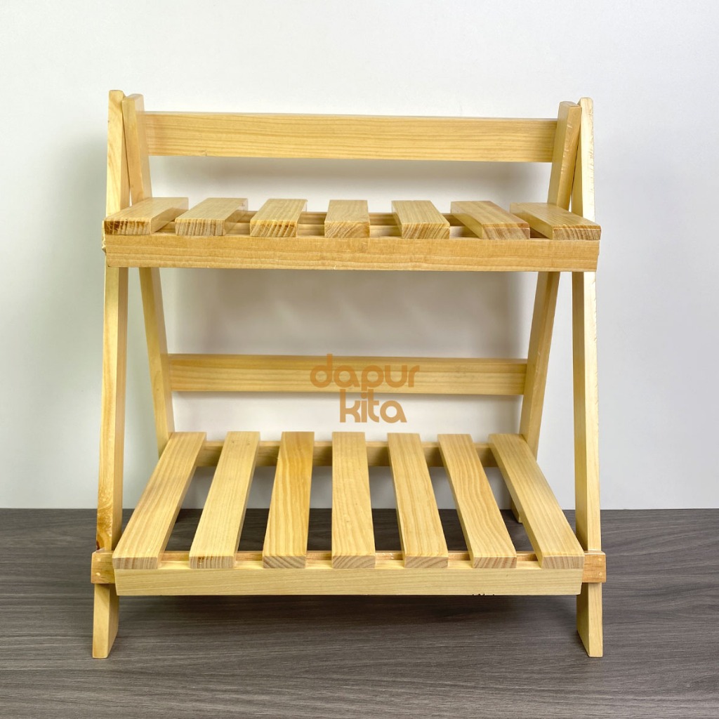 KAYU Folding Rack / Multifunctional Folding Spice Rack Made of Pine ...