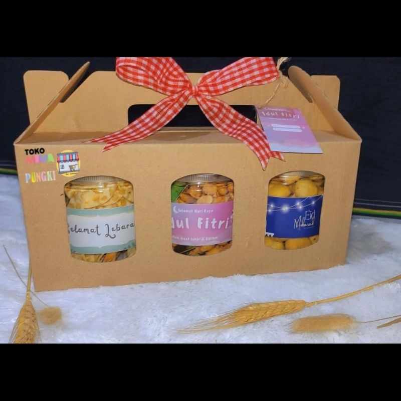 Eid al-Fitr Snack Jar Hampers (Contains 3 600ml Snack Jars) | Shopee ...