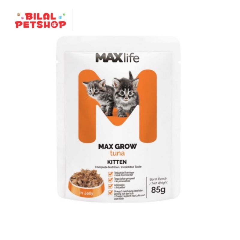 MAXlife Wet Cat Food Pouch BOX 85grX48pc | Shopee Philippines