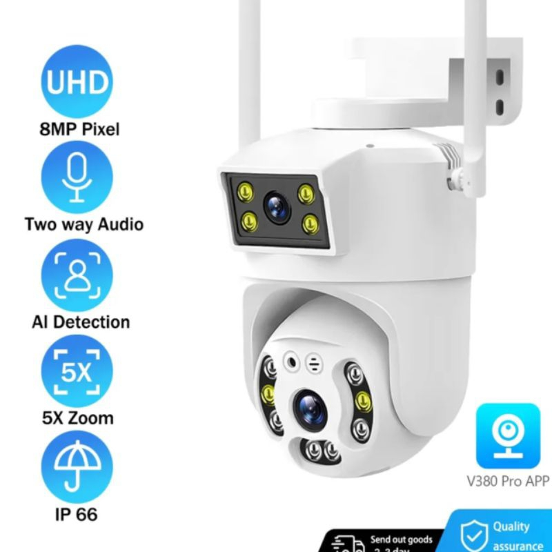 IP CCTV Wifi DUAL Camera App V380Pro Screen Camera PTZ Outdoor / CCTV ...