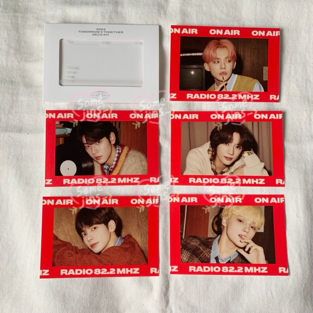 TXT Deco kit 2024 postcard + envelope ot5 yeonjun beomgyu soobin ...