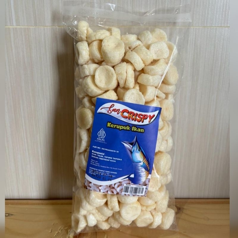 Sancrispy BY SANJAYA ORIGINAL BANGKA FRIED FISH COIN KEMPLANG CRACKERS ...