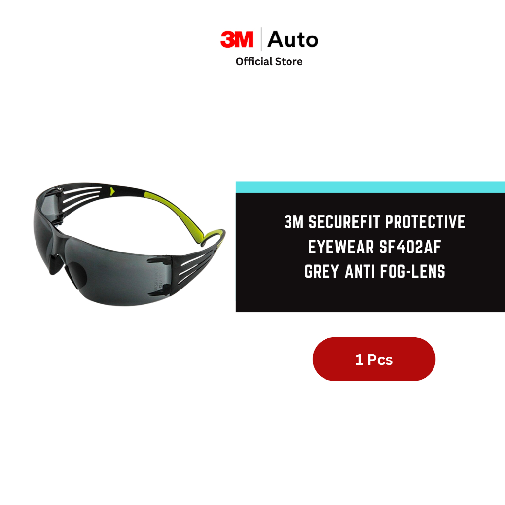 3m SF402AF Securefit Eyewear Gray Anty Fog-Lens | Shopee Philippines