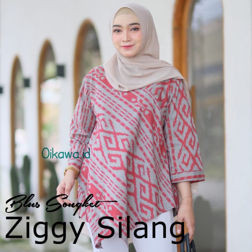 ART G76P XXL XXXL Super Jumbo 5 Colors Songket Blouse Ziggy Silang ...