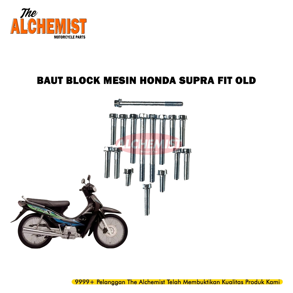 MESIN Old Honda Supra Fit Engine Block Bolts / Old Supra Fit Left Right ...