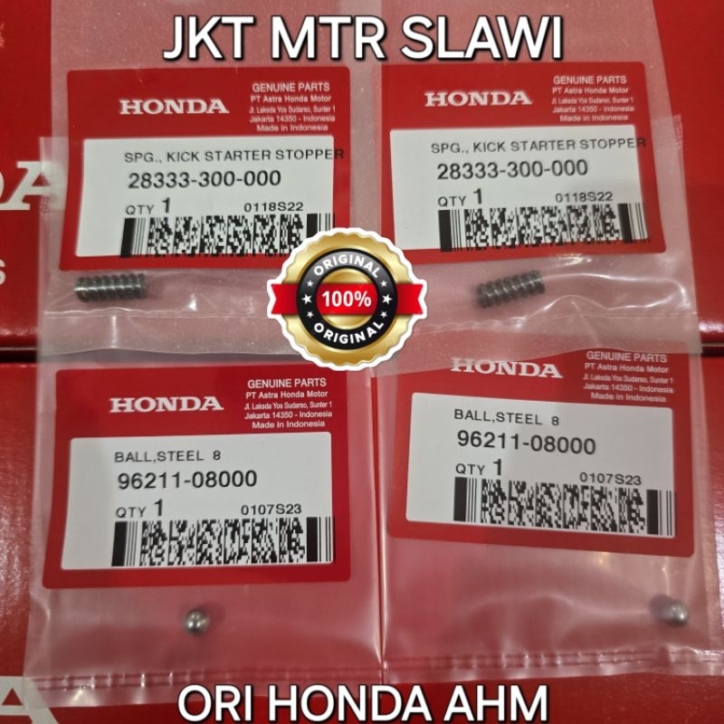 28333-300-000, 96211-08000 ball,stell 8, kick starter stopper vario 150 ...