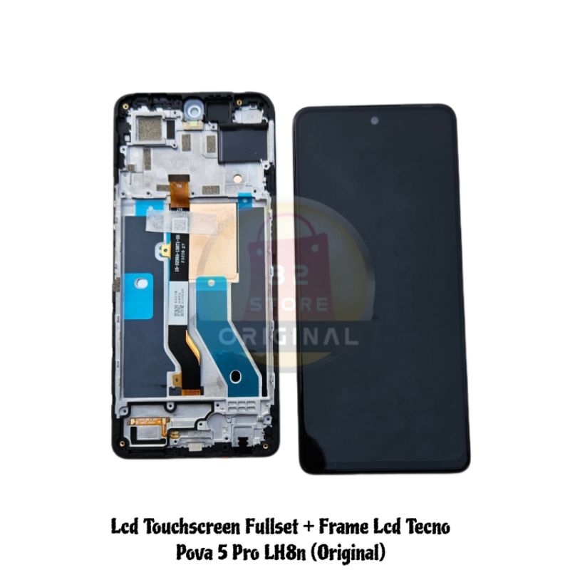 Lcd Touchscreen Tecno Pova 5 Pro LH8n Original Fullset+Lcd Frame ...