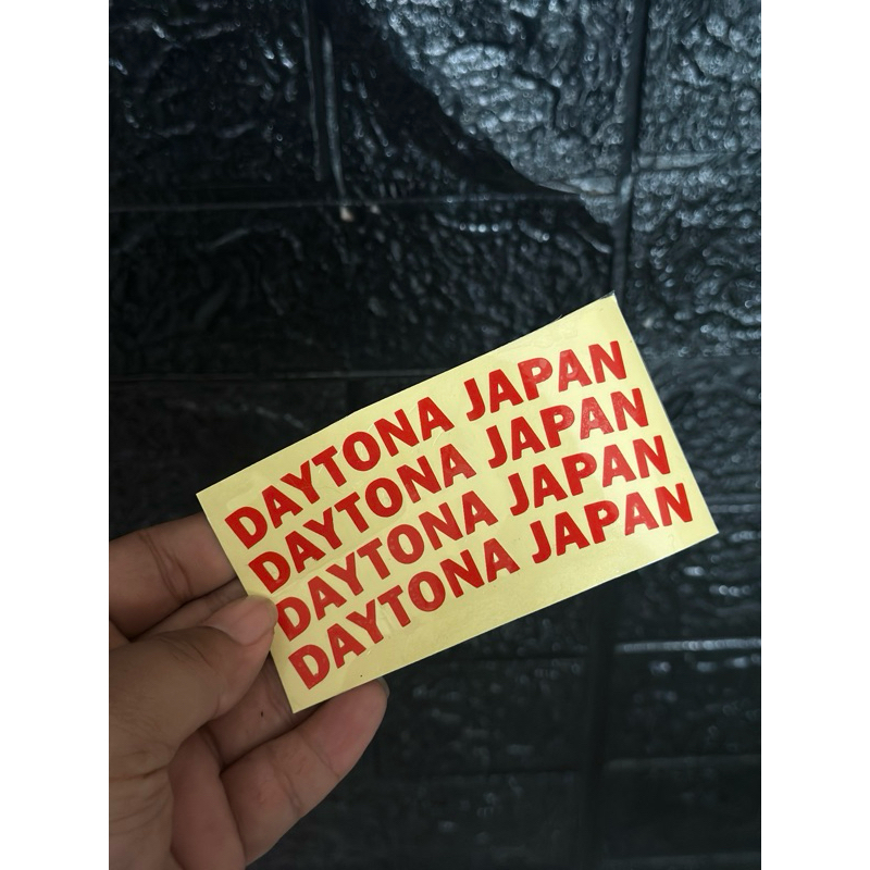 MERAH Daytona JAPAN Red Sticker CUTTING LIKE ORIGINAL | Shopee Philippines