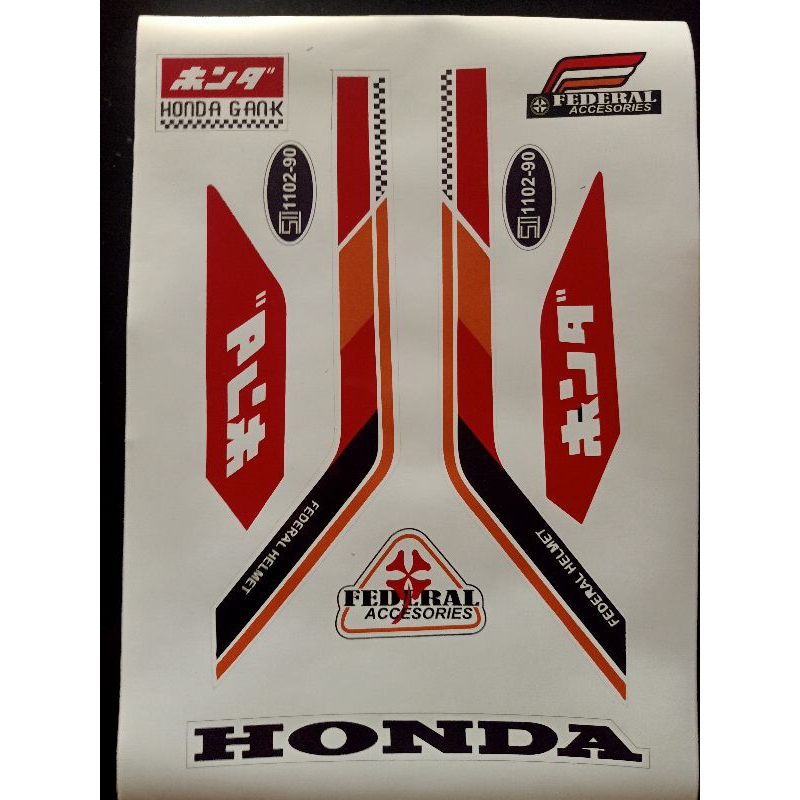 Gl Honda gang helmet sticker set | Shopee Philippines