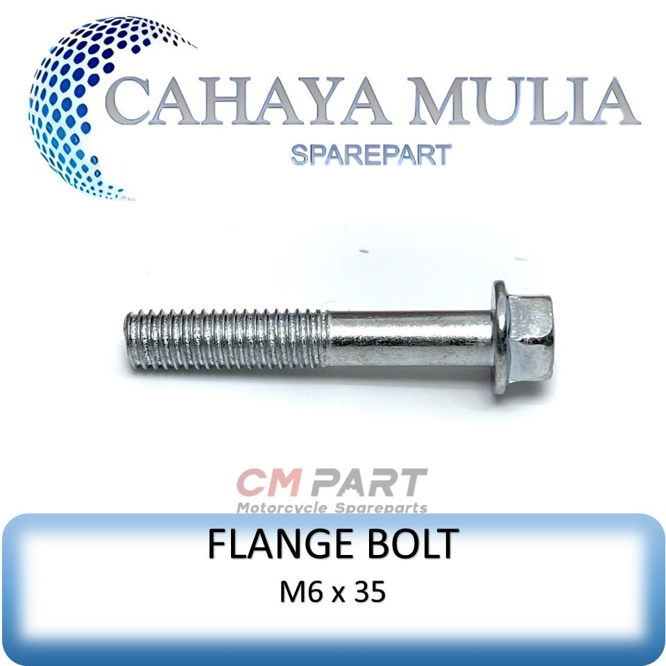 MESIN Bolt Bolt Bolt Bolt Flange Bolt M6 6x35 M6x35 Key 8 Bolt Engine Block CVT | Shopee Philippines