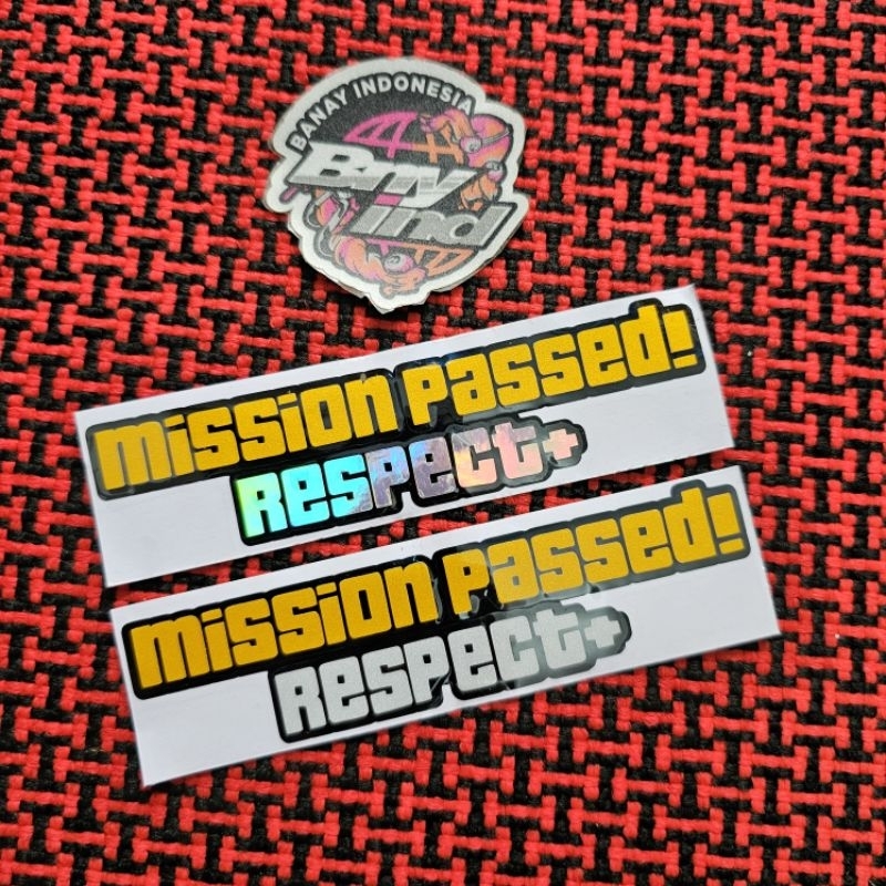 Mission Passed Respect Cutting Sticker | Shopee Philippines