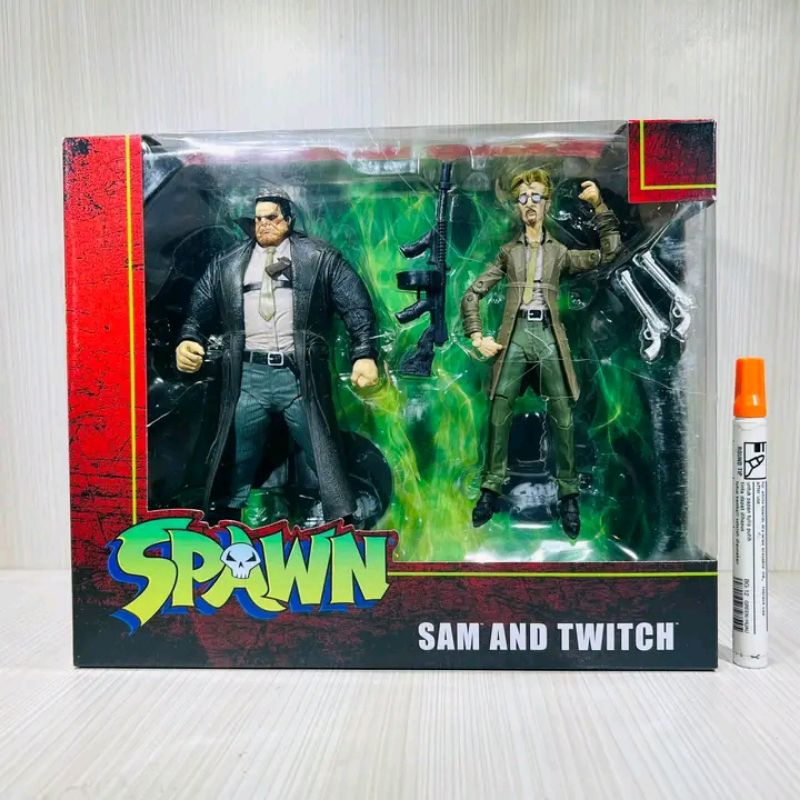 Action figure toy spawn sam and twitch boxsetHeight about 7 inchesdc ...