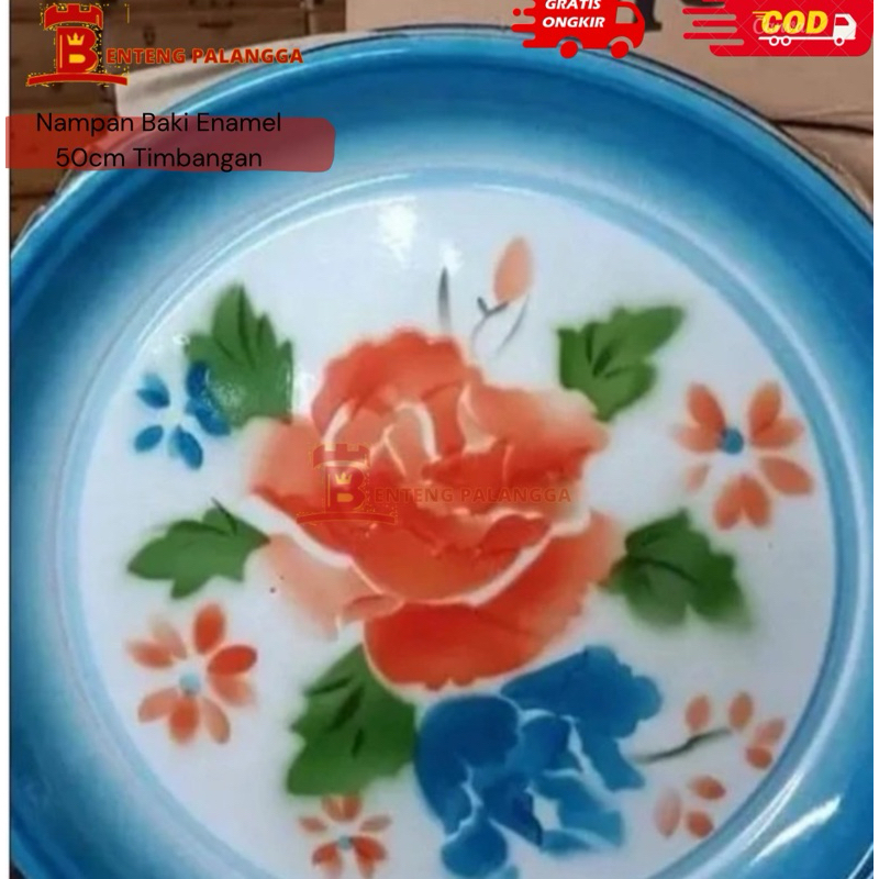 50cm Enamel Tray/Talam/Tray Stamp Scales with Thick Quality Color ...