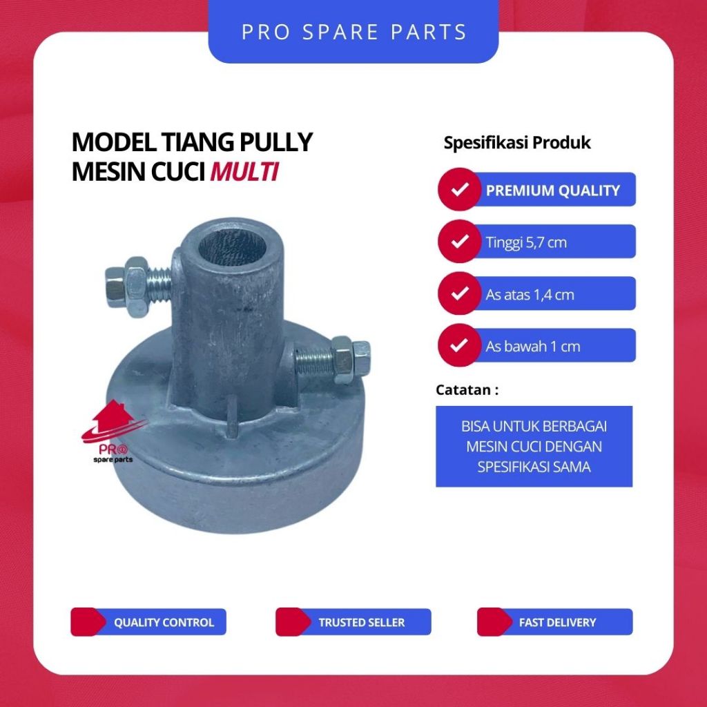 MESIN Multi Washing Machine Pully Pole - Axle Pulley Dynamo Washer ...